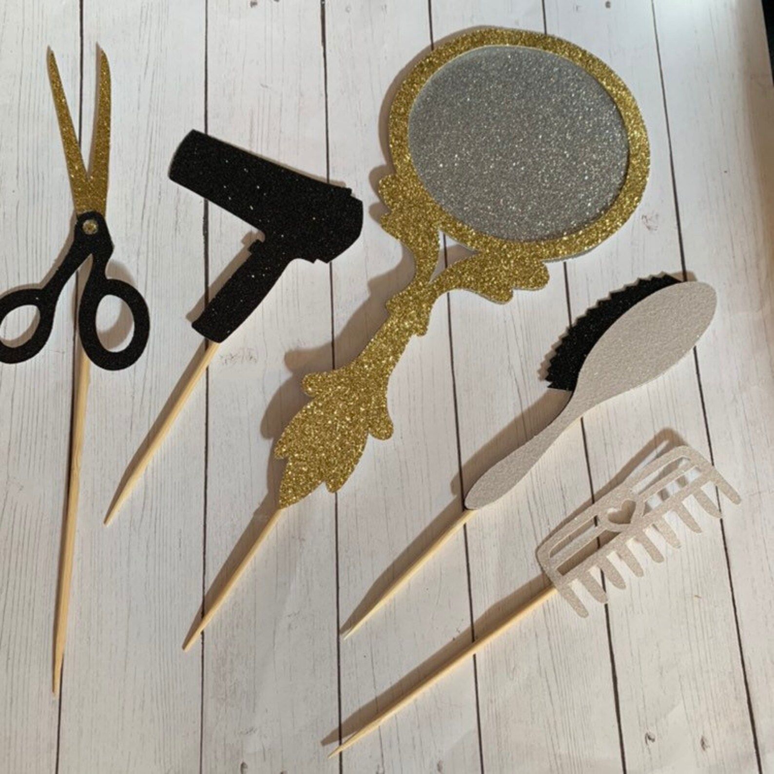 Hairdresser Cake Topper Set - Etsy