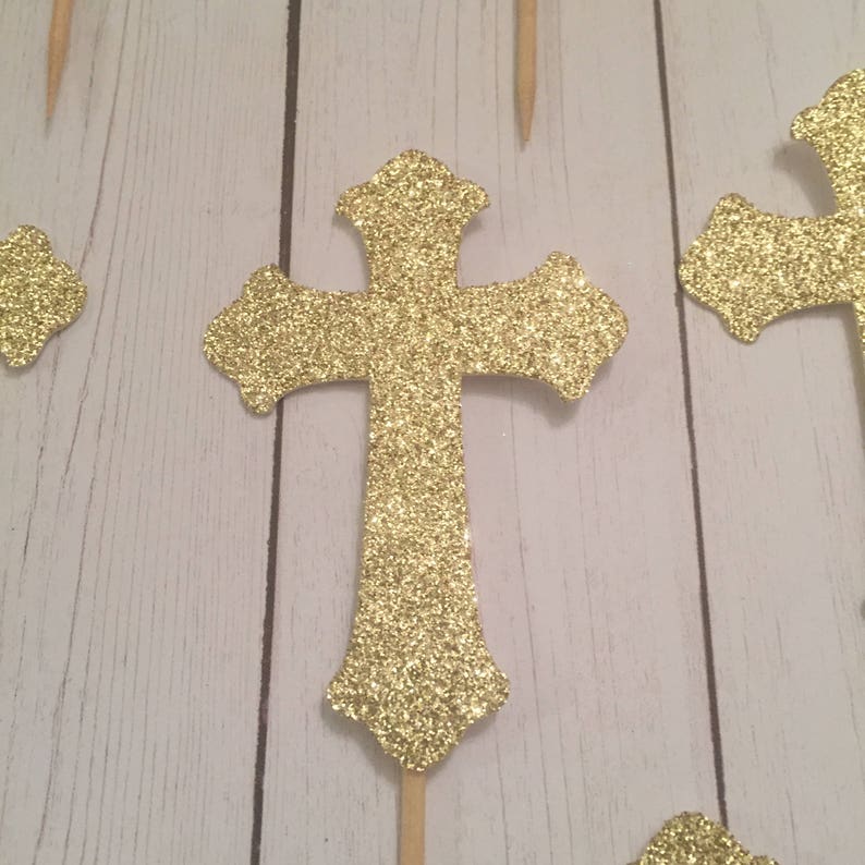 Cross Cupcake Topper - Etsy