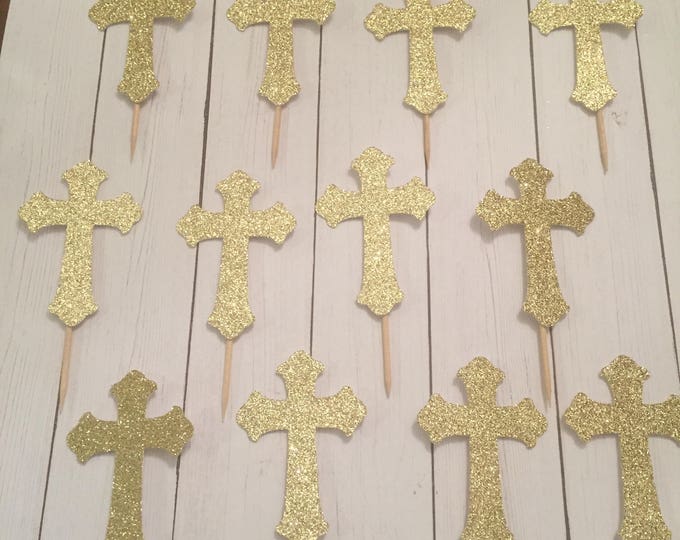 Cross Cupcake Topper - Etsy