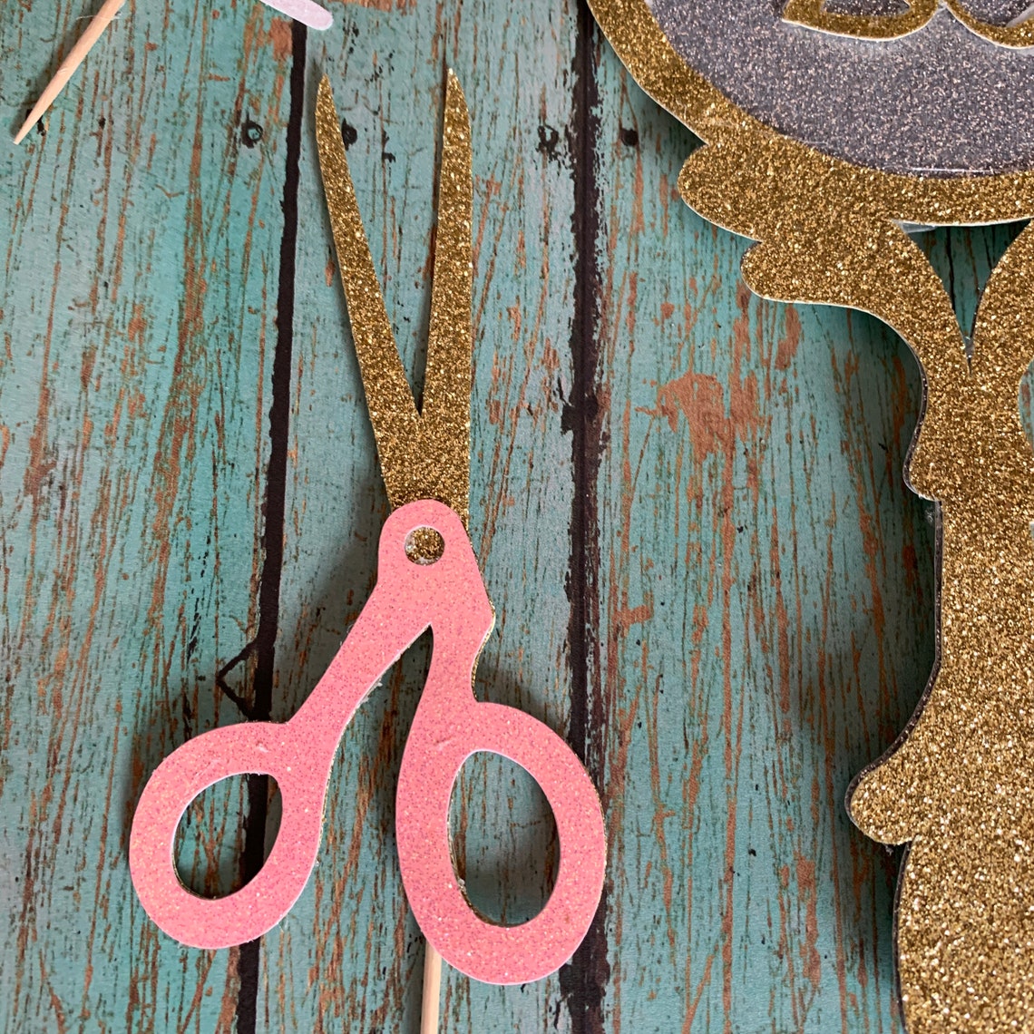 Hairdresser Cake Topper Set - Etsy