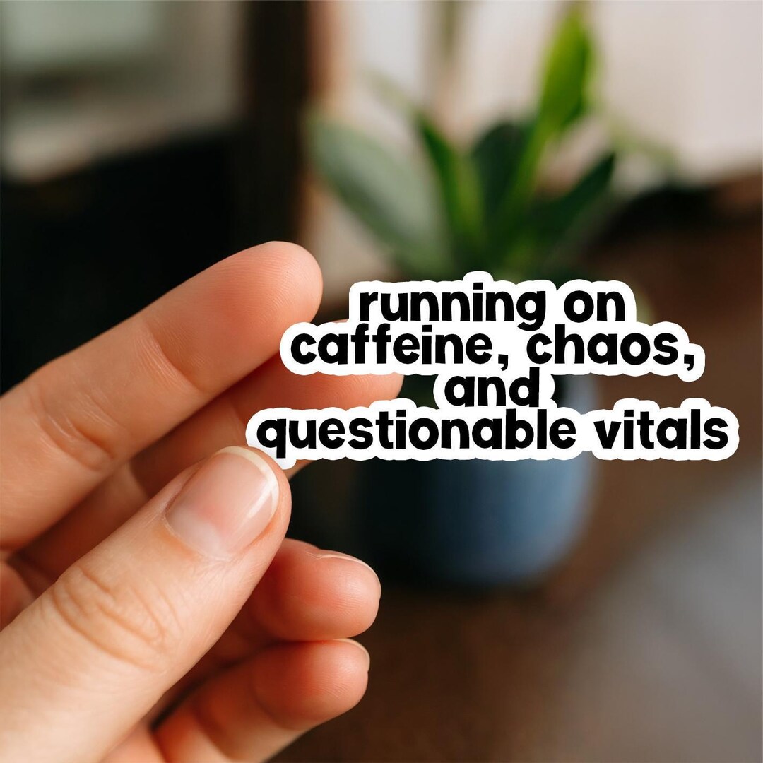 Questionable Vitals | Vinyl Sticker | Nurse Stickers, Funny Nurse Gifts ...