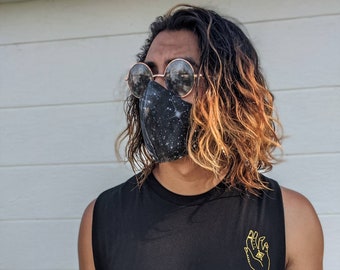 Rave Mask Reusable Face Mask Fashion Mask Iridescent Mask | Etsy