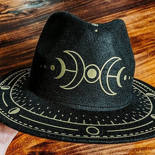 Reflective Moon Phases Hat Mystic Adventure Hat Nature Wide - Etsy