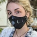 Moon Phases Face Mask Rave Mask Reflective Face Mask Moon | Etsy