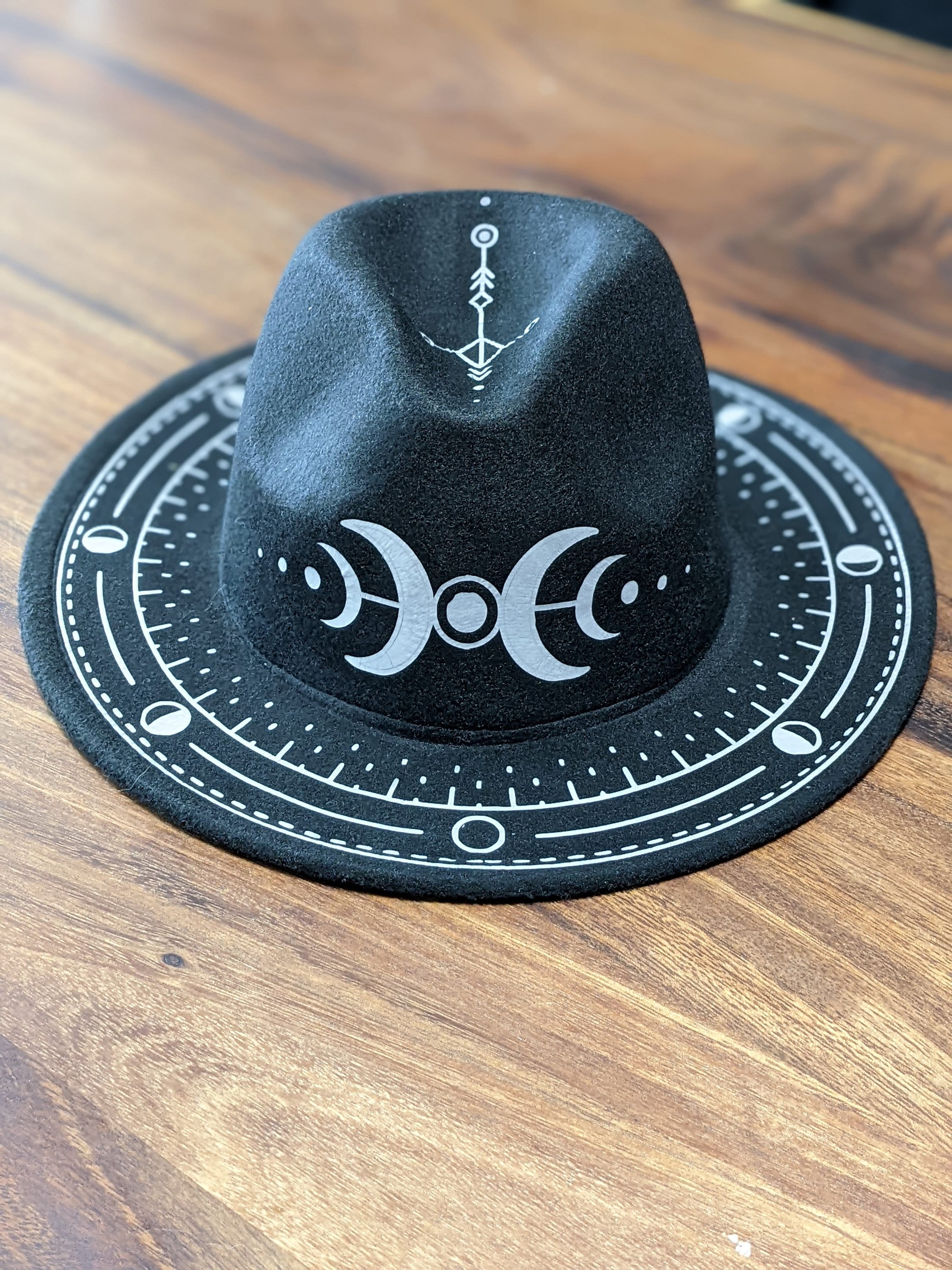 Reflective Moon Phases Hat Mystic Adventure Hat Nature Wide - Etsy