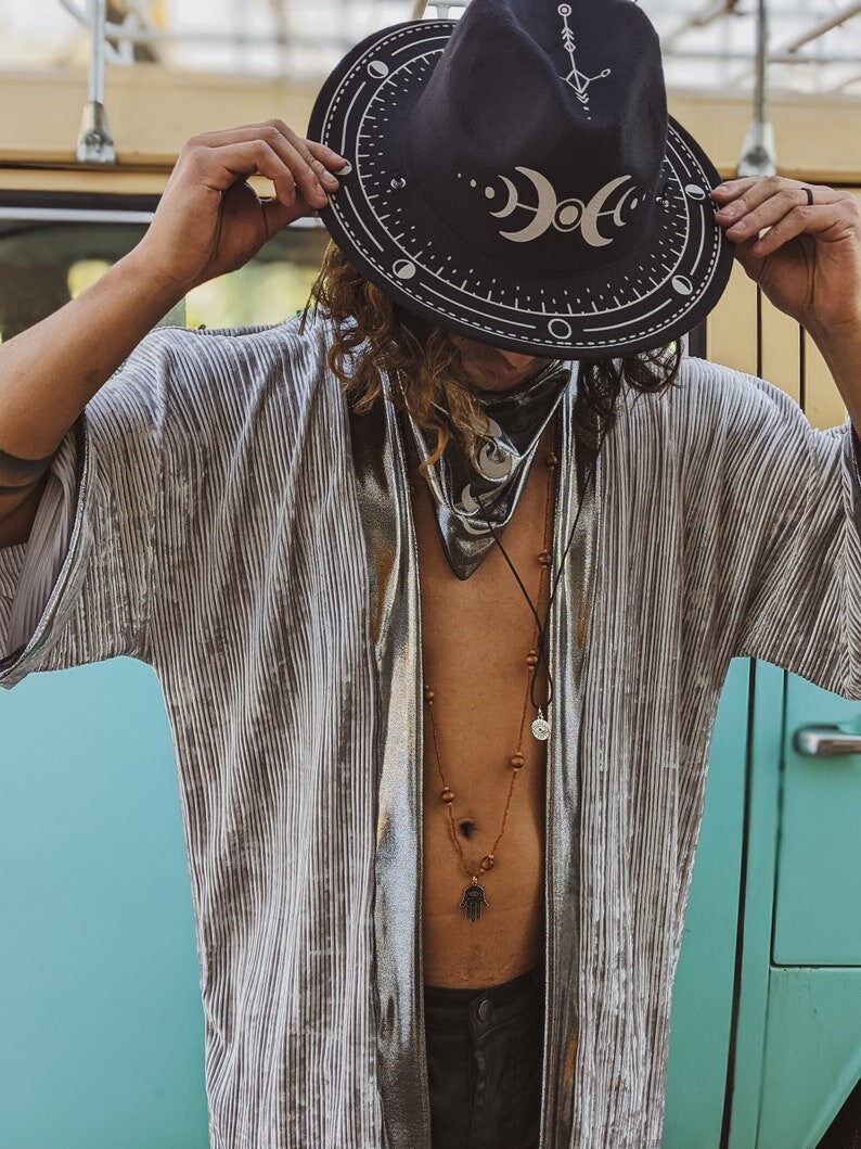 Reflective Moon Phases Hat Mystic Adventure Hat Nature Wide - Etsy