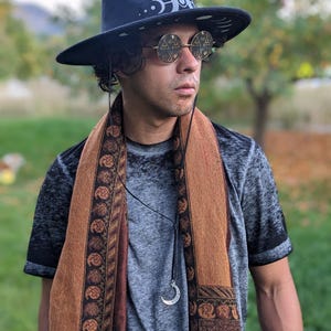 Reflective Moon Phases Hat| Mystic Adventure Hat| Nature Wide Brim Hat ...