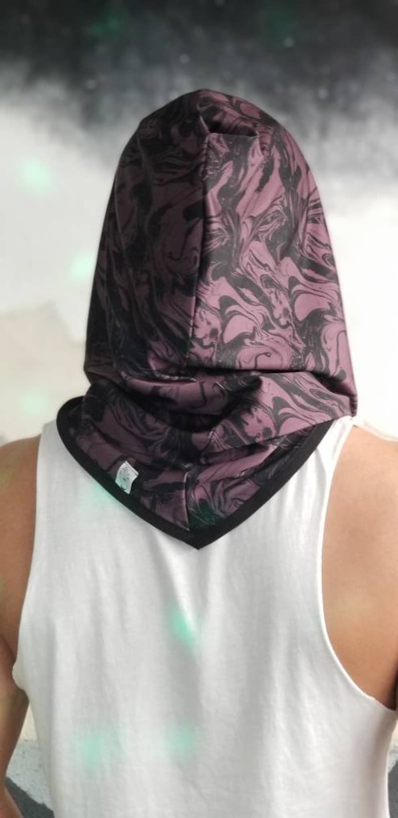 Rave Hood Festival Hood Hood Scarf Mens Rave Wear Womens | Etsy