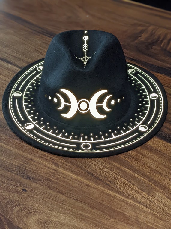 Reflective Moon Phases Hat Mystic Adventure Hat Nature Wide - Etsy