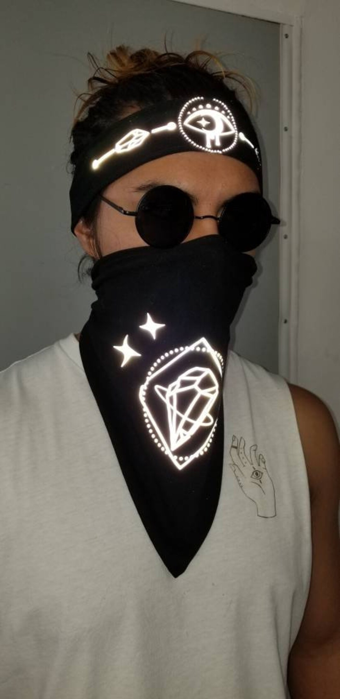 Reflective Dripping Eye Headband: Psychedelic Rave Festival Accessory ...