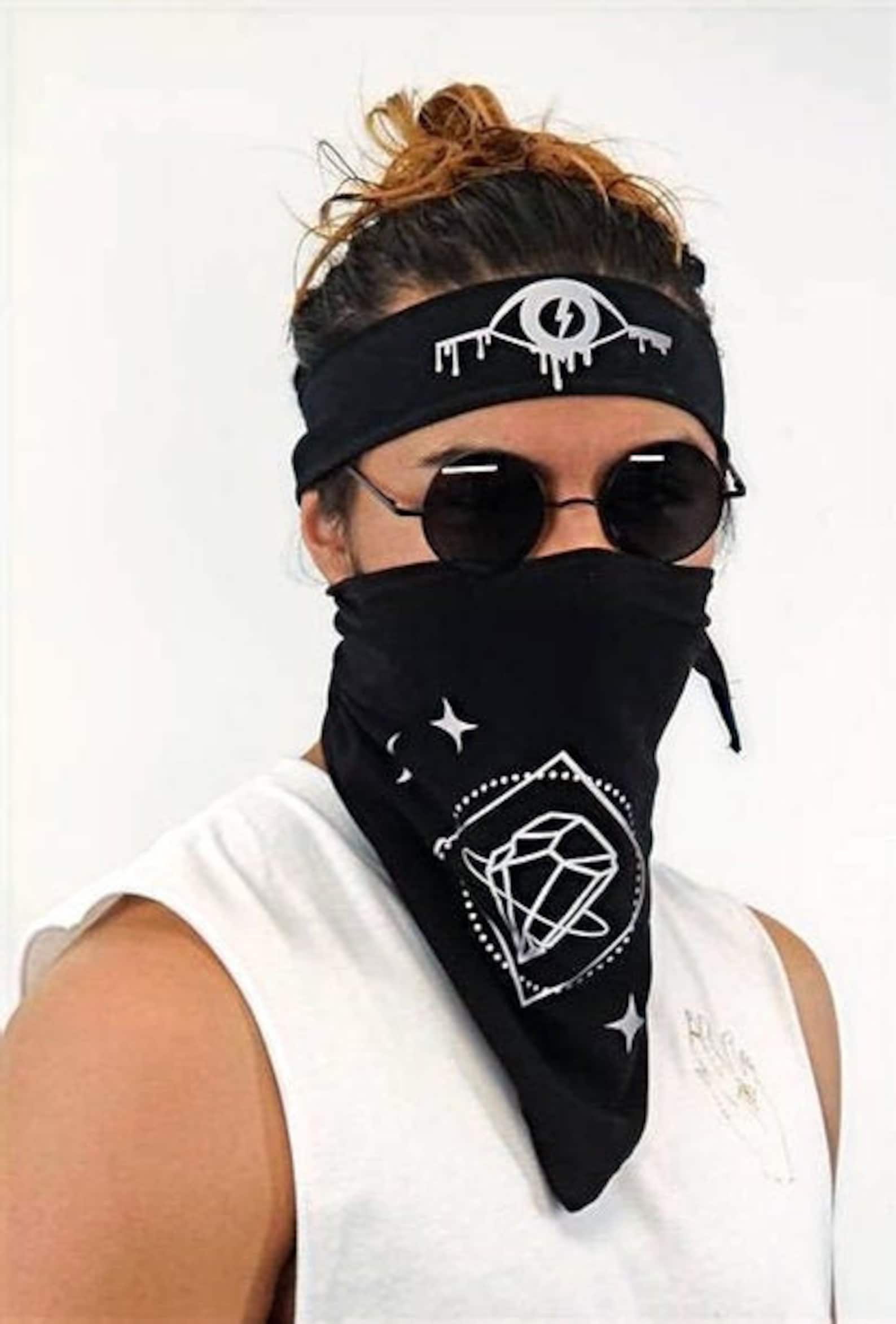 Dripping Eye Headband Reflective Psychedelic Headband Mens | Etsy