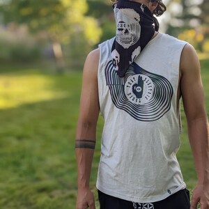 Reflective Graphic Cut off Shirt - Etsy