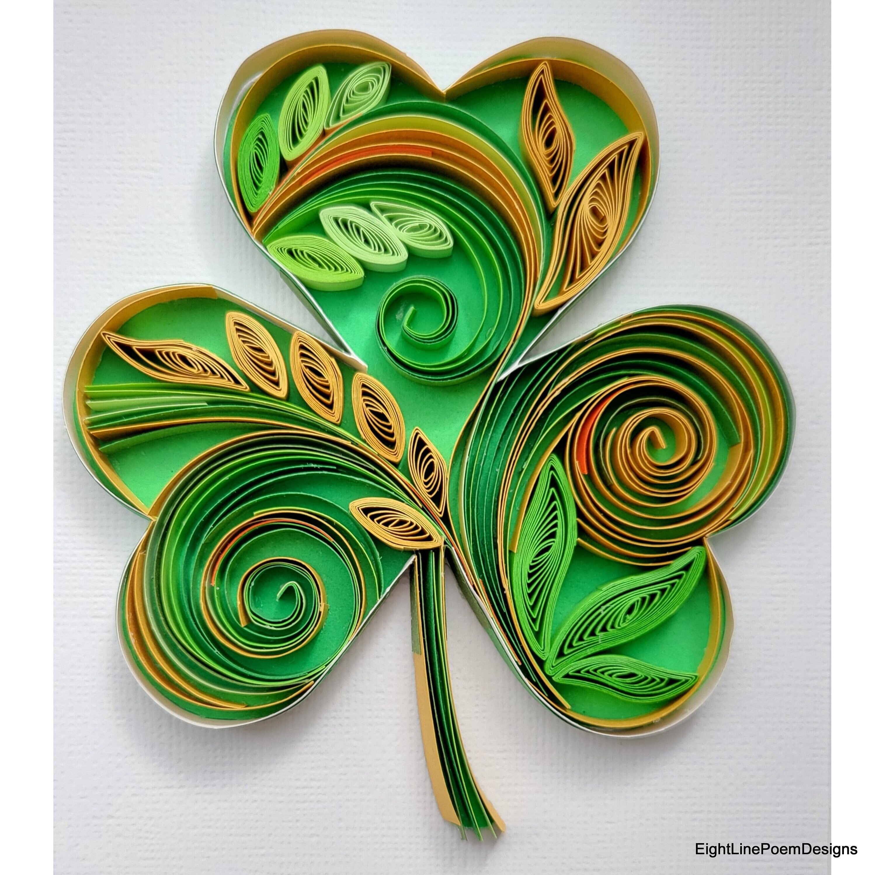 Irish Shamrock 3D Paper Art | Irish Pride St Patrick's Day Decor ...