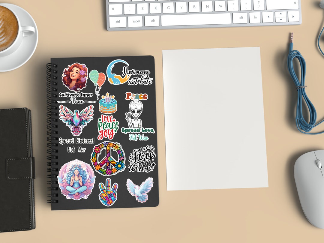 Set of 100, Cute Global Peace DIGITAL STICKERS, Goodnotes Stickers, Pre ...