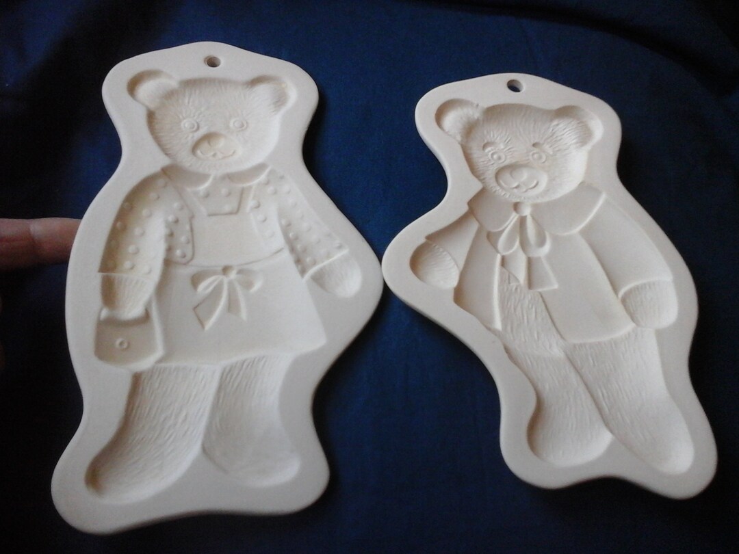 Teddy Bear Couple Cookie Shortbread Molds Boy and Girl Bears - Etsy