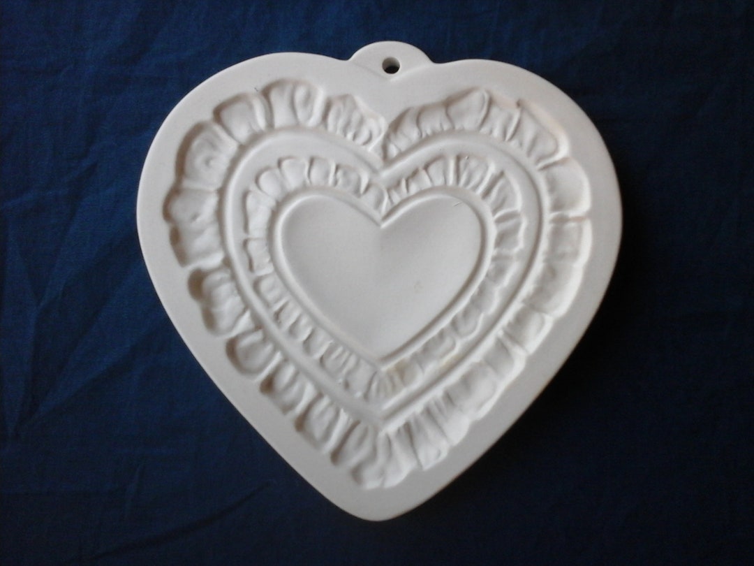 Vintage Heart Shaped Shortbread Cookie Mold 6 Inches - Etsy