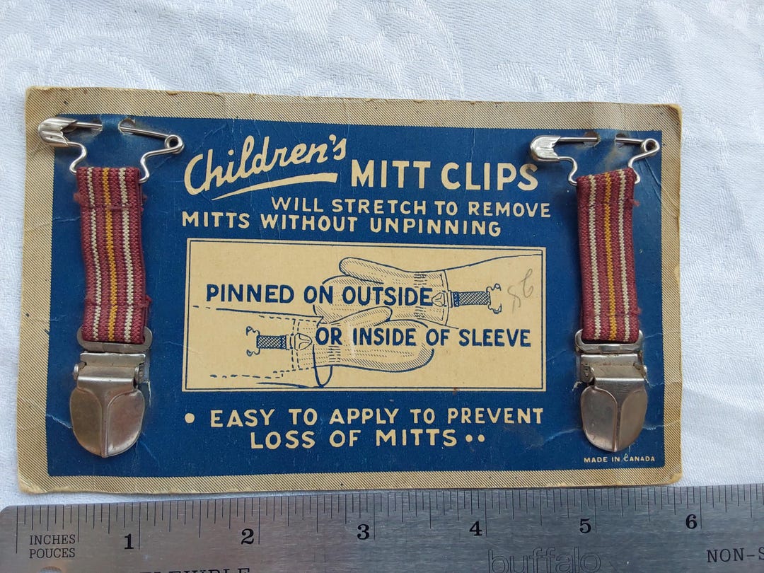 Vintage Mitt Clips on Original Package Likely 1950s 1960s Usable or ...