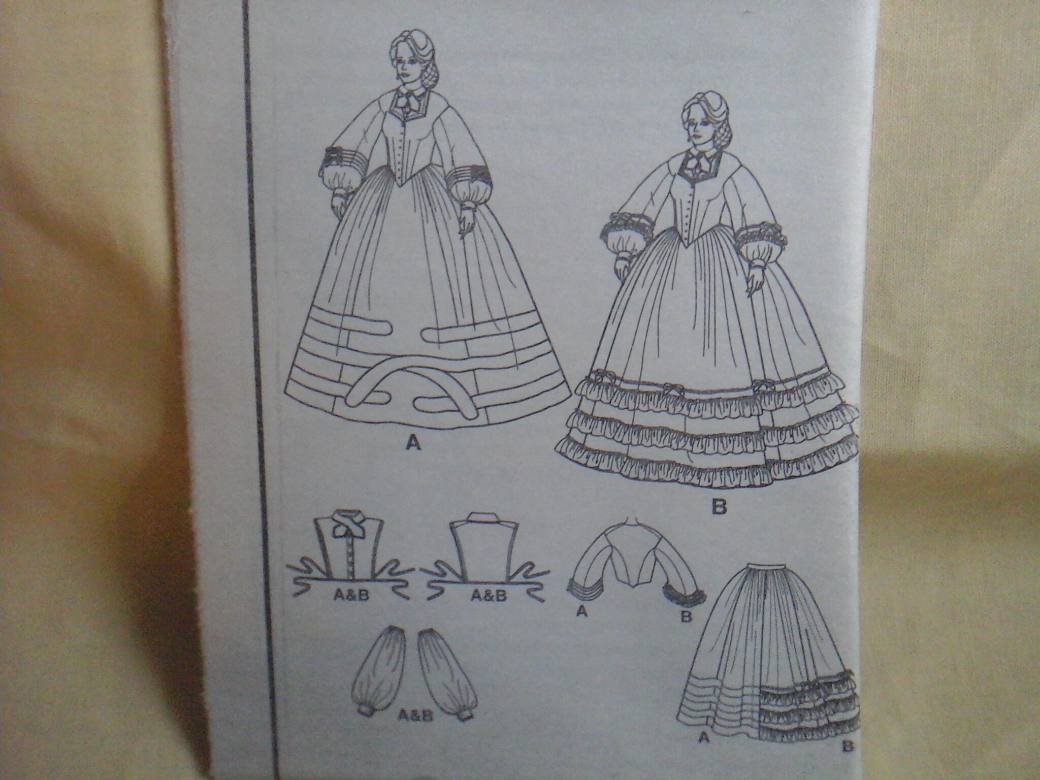 Simplicity sewing pattern 1818 Civil War Era dresses | Etsy