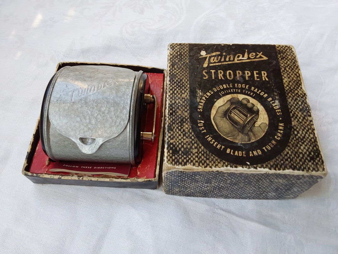 Vintage 1950s Twinplex Stropper Model G 200 Razor Blade Sharpener ...