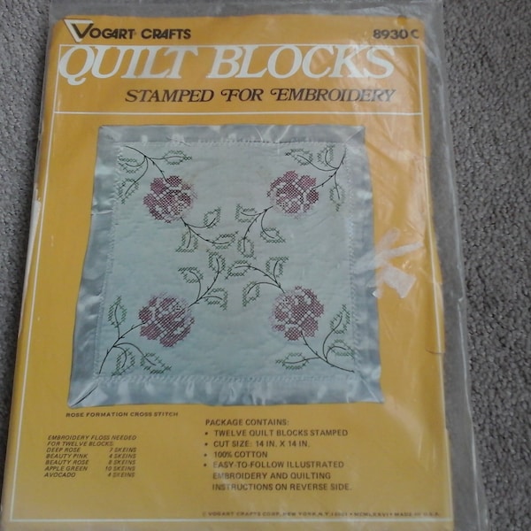 Stamped Quilt Blocks - Etsy