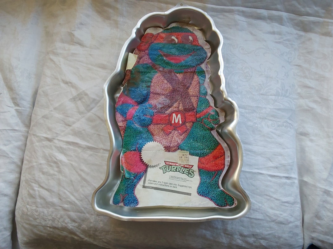 Vintage 1989 Wilton Mario TMNT Teenage Muntant Ninja Turtle Cake Pan ...
