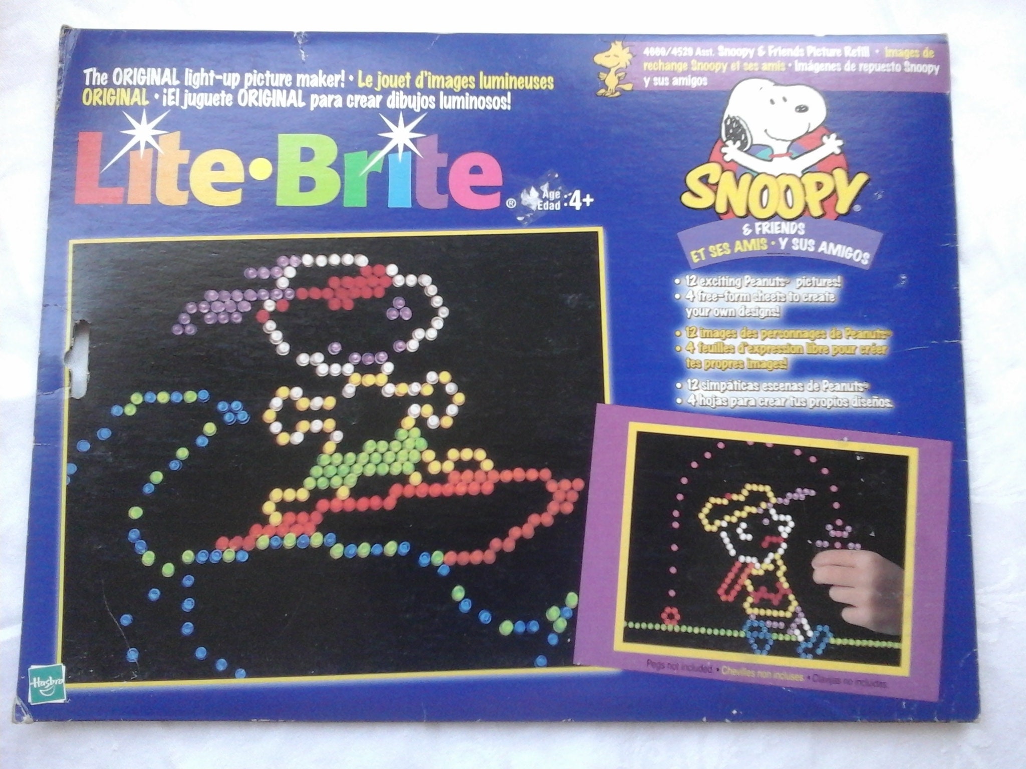 Lot of 40 Vintage 1999 Lite Brite Refill Sheets Furby Monopoly Snoopy ...