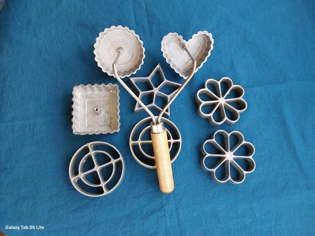 Vintage Nordicware Double Prong Rosette and Timbale Set 8 Irons Star ...