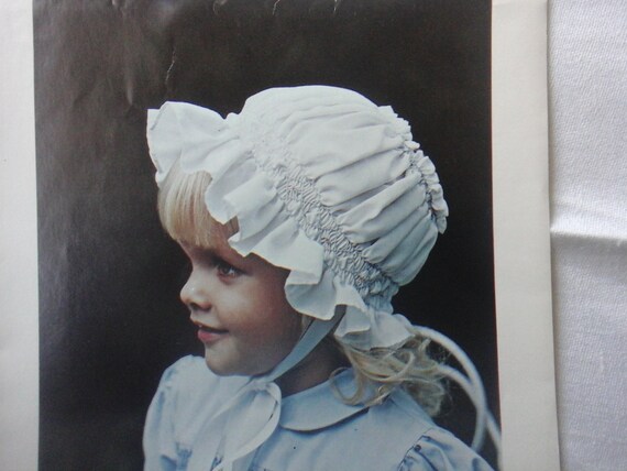 Pattern for Smocked Bonnet Infant and Doll Sizes by Rowena - Etsy