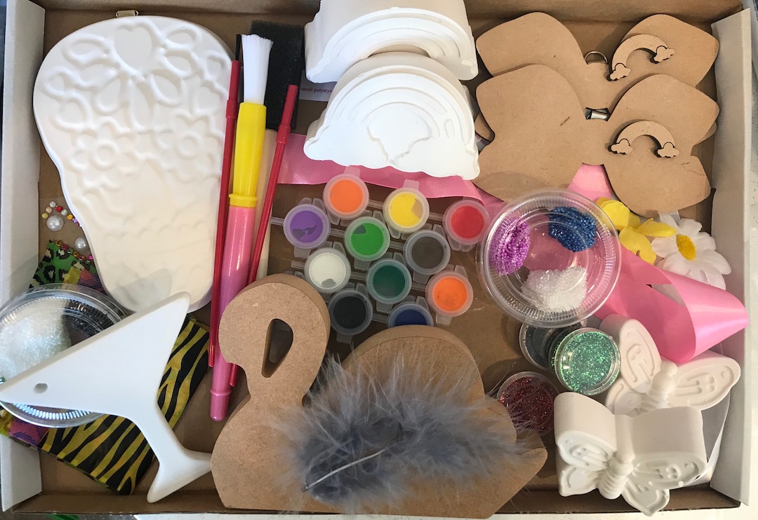 Craft Kit-craft Box-family Crafts-box Full of Crafts-rainbow Crafts ...