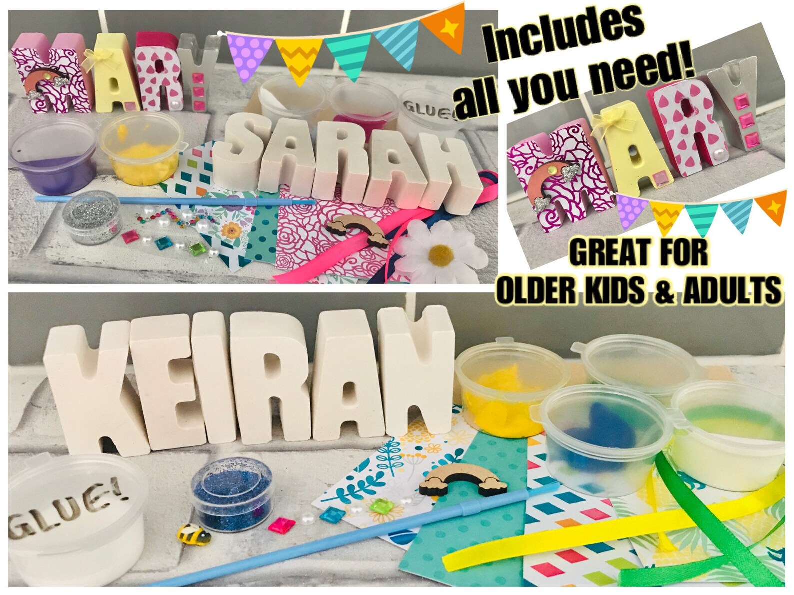 Personalised Decorate Your Own Name Kit paint Kit-decopatch | Etsy