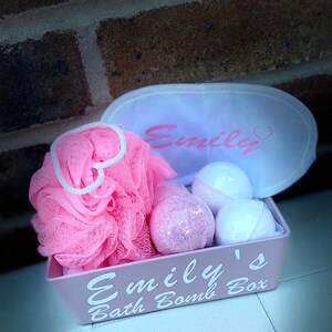 Bath Bomb Gift Set Box-personalised Gift-pamper Box-lockdown Gift ...