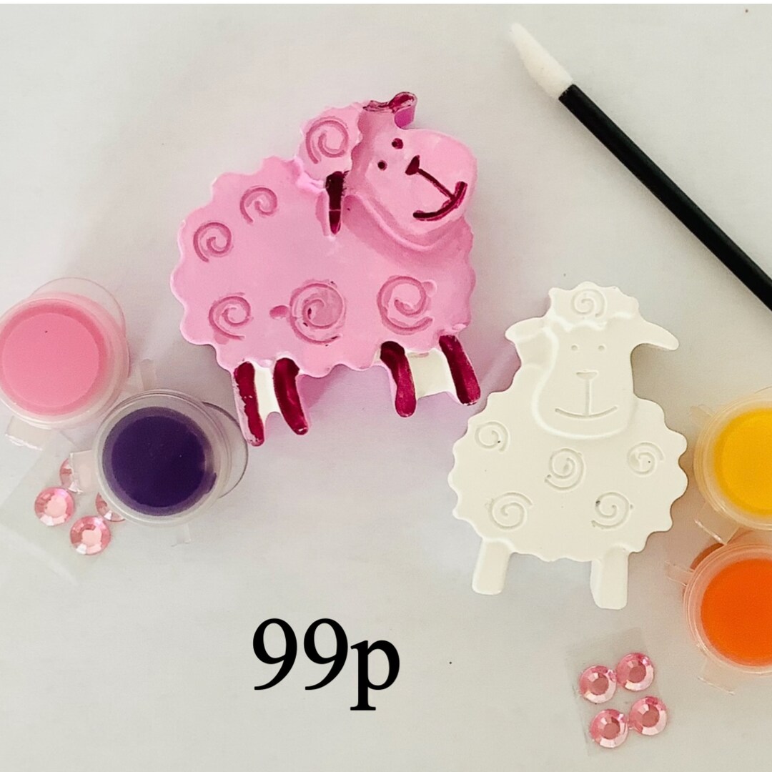 Sheep Painting Craft Kit From 99p-plastic/organza Gift Bag-paint Set ...