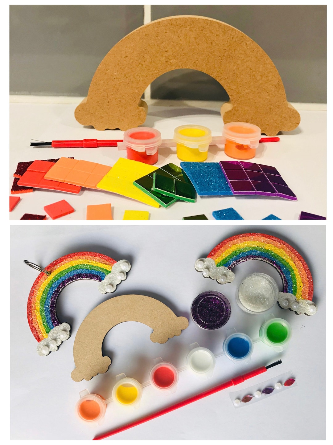 Rainbows Craft Kit-set of 2-free Standing Rainbow & Rainbow Magnet ...