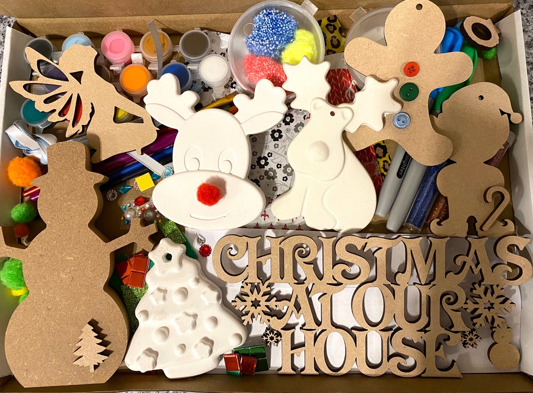 Christmas Craft Box-family Crafts-box Full of Crafts-stocking Filler ...