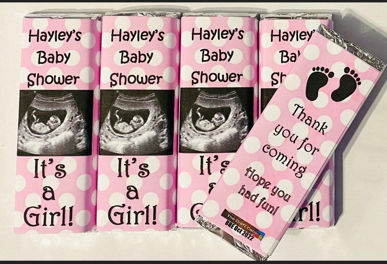 Personalised Baby Shower Chocolate Bars-party Favours/fillers-any THEME ...