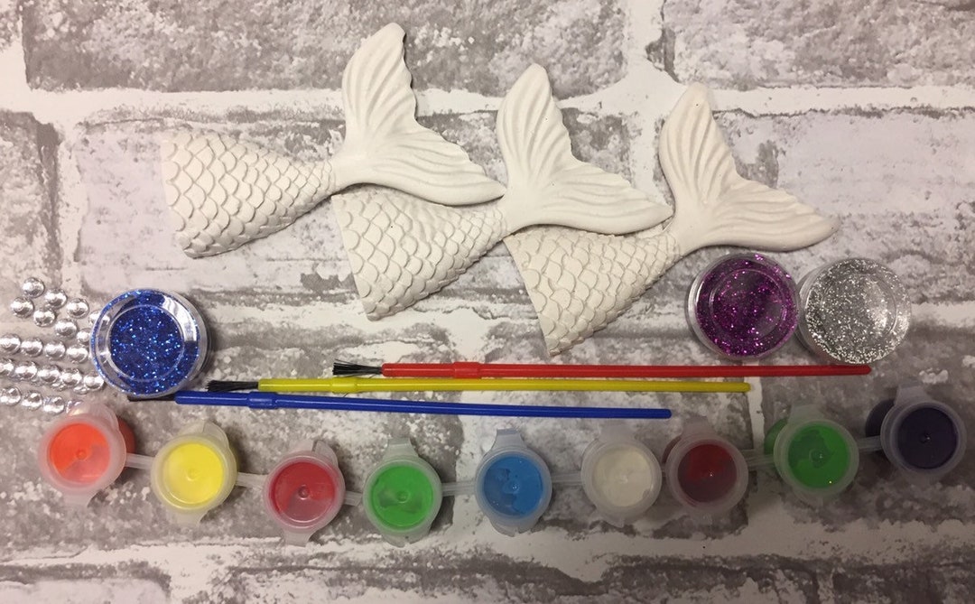 Mermaid Magnet Craft Kits - Craft Set - Children's Paint Set-children's ...