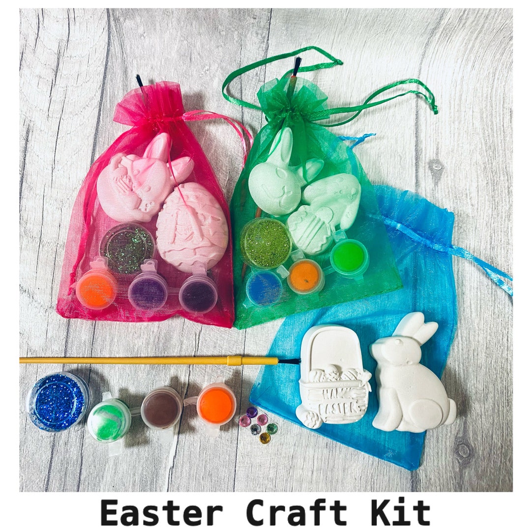 Easter Craft Kit-easter Hunt Gift in Organza Bag-party Bag Favours ...