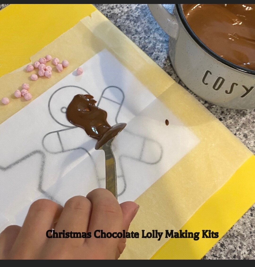 Chocolate Christmas Lolly Making Kit-make Own Lolly-kids Party Bags ...