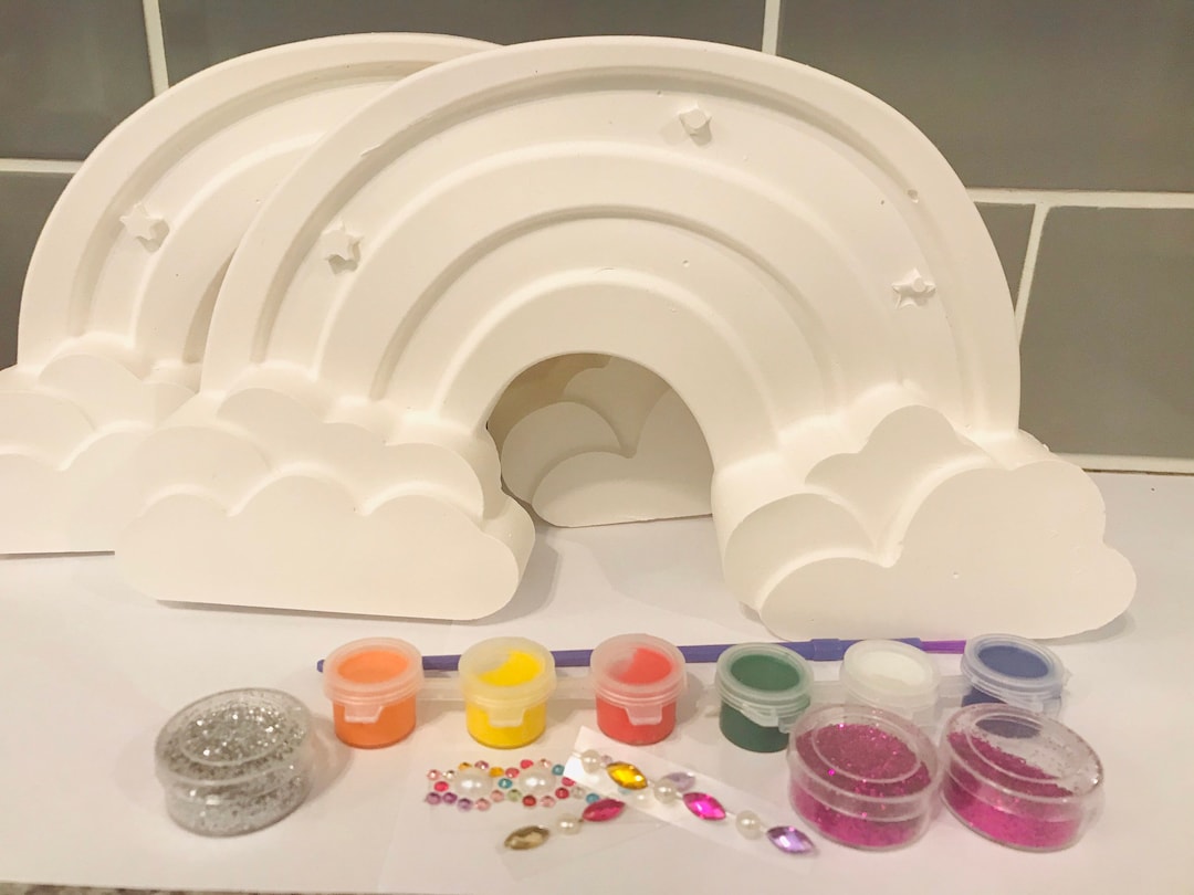 Rainbow Craft Kit-ceramic Free Standing Rainbow-rainbow Crafts-adult ...