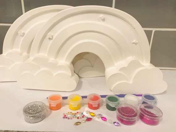 Rainbow Craft Kit-ceramic Free Standing Rainbow-rainbow | Etsy