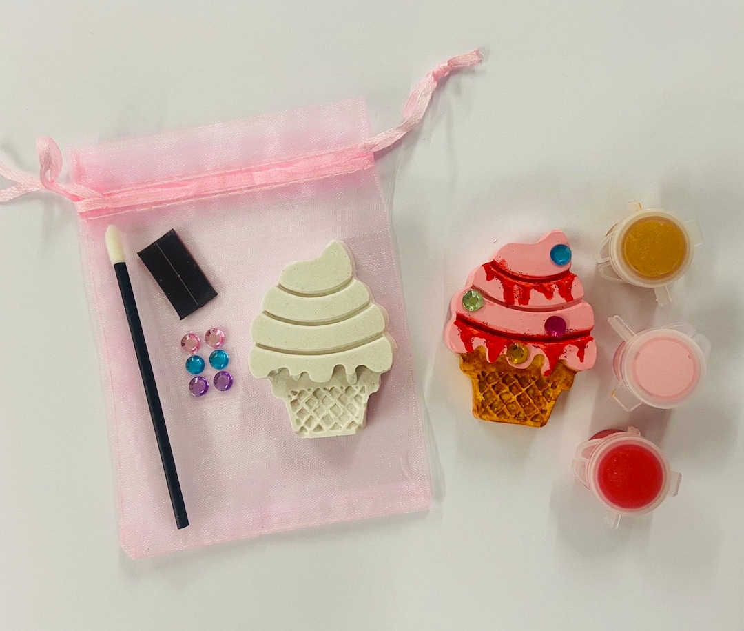 Cute Ice Cream Painting Craft Kit From 99p-plastic/organza Gift Bag ...