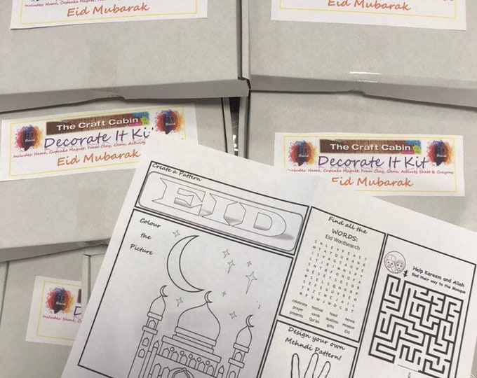 Childrens Eid Gift-eid Activity Pack for - Etsy