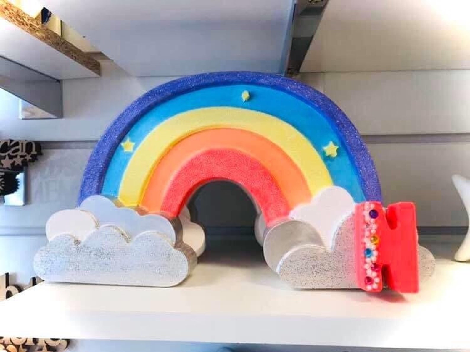 Rainbow Craft Kit-ceramic Free Standing Rainbow-rainbow - Etsy