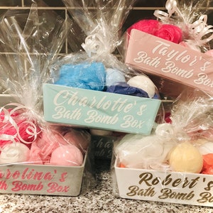 Bath Bomb Gift Set Box-personalised Gift-pamper Box-lockdown Gift ...
