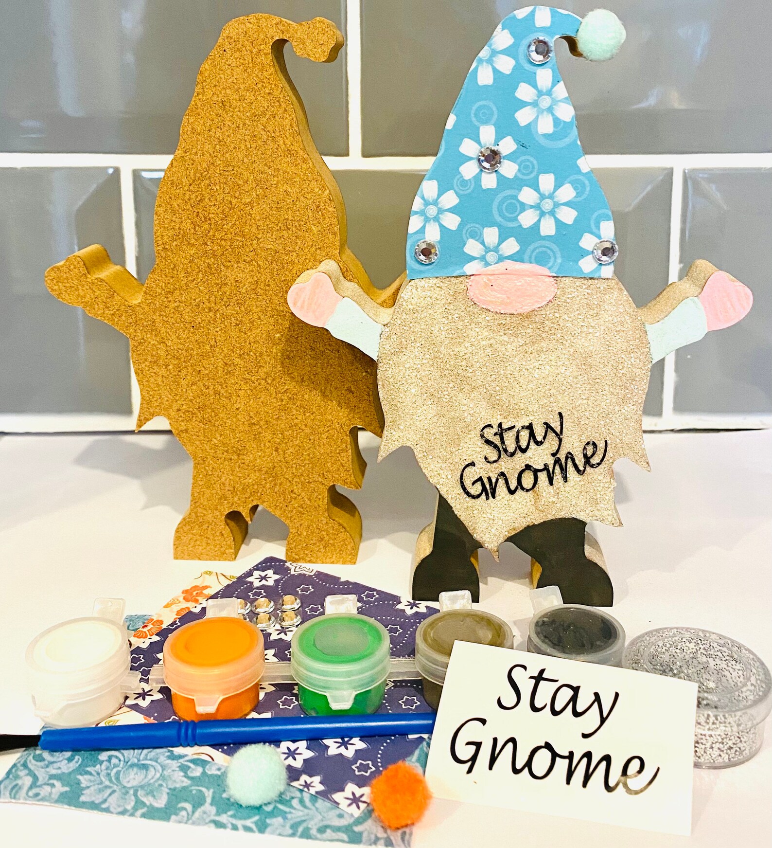 Stay Gnome-Gnome Gonk Craft Kit for Adults & Children-Activity | Etsy