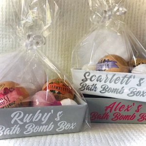 Bath Bomb Gift Set Box-personalised Gift-pamper Box-lockdown Gift ...