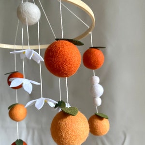 Little Cutie Mandarin Orange Baby Mobile, Citrus, Nursery, Gender ...