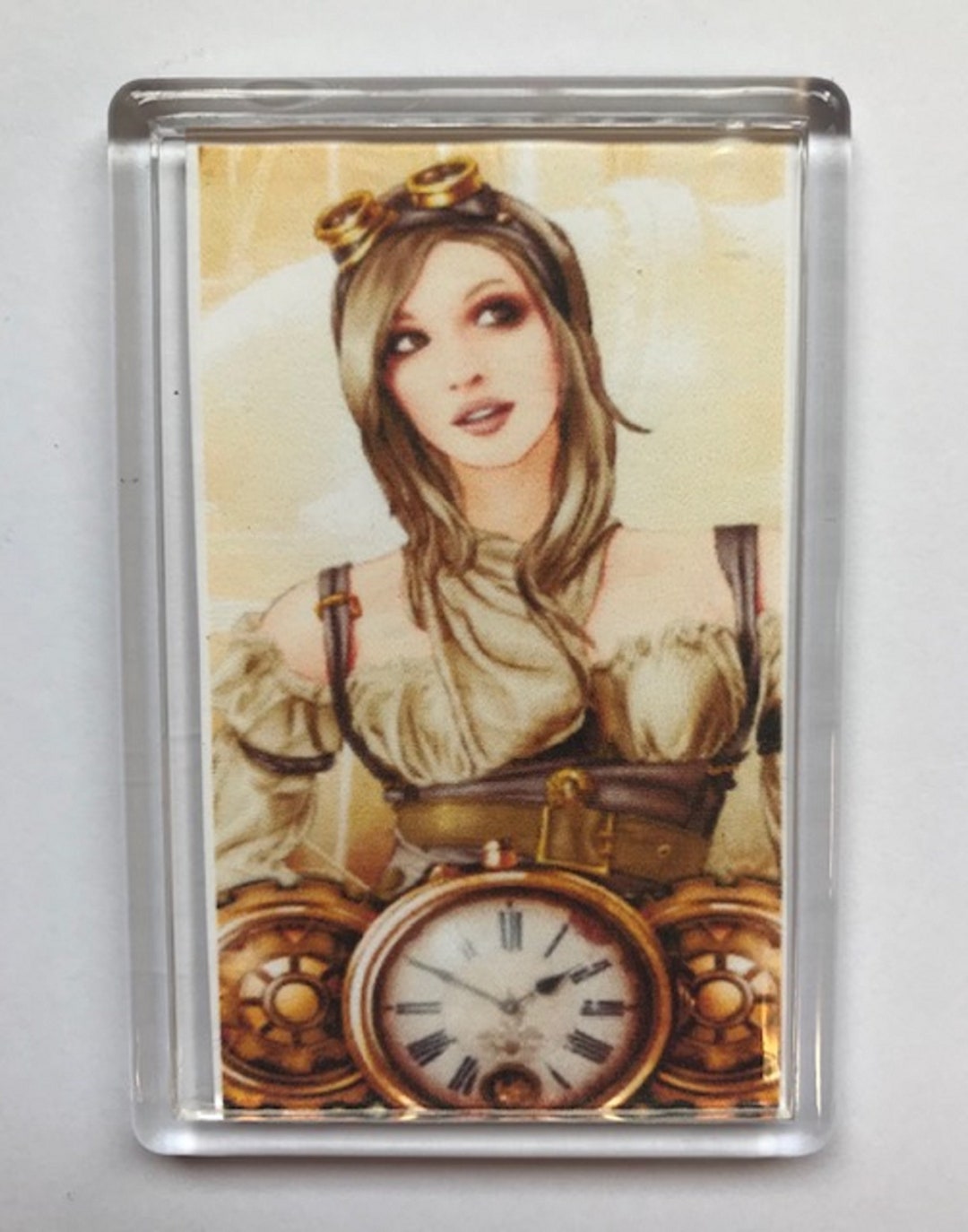 Steampunk Girl FRIDGE MAGNET - Etsy