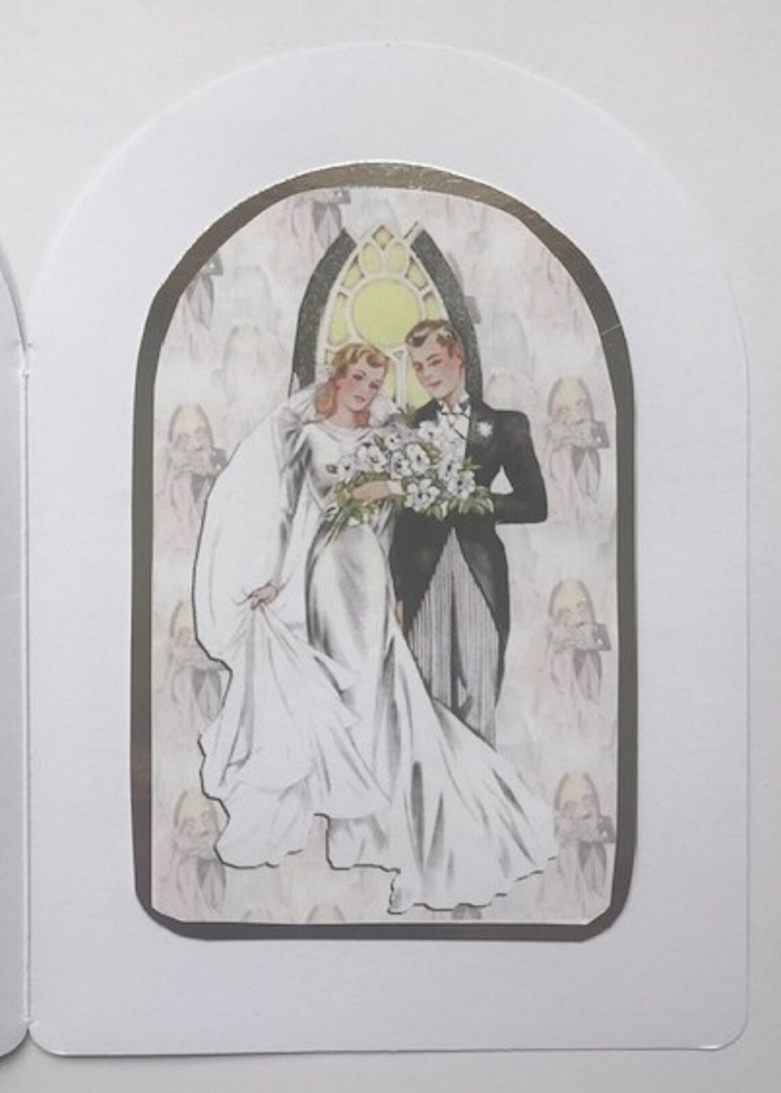 Congratulations 7x6 Arched Window Card----------reduced - Etsy