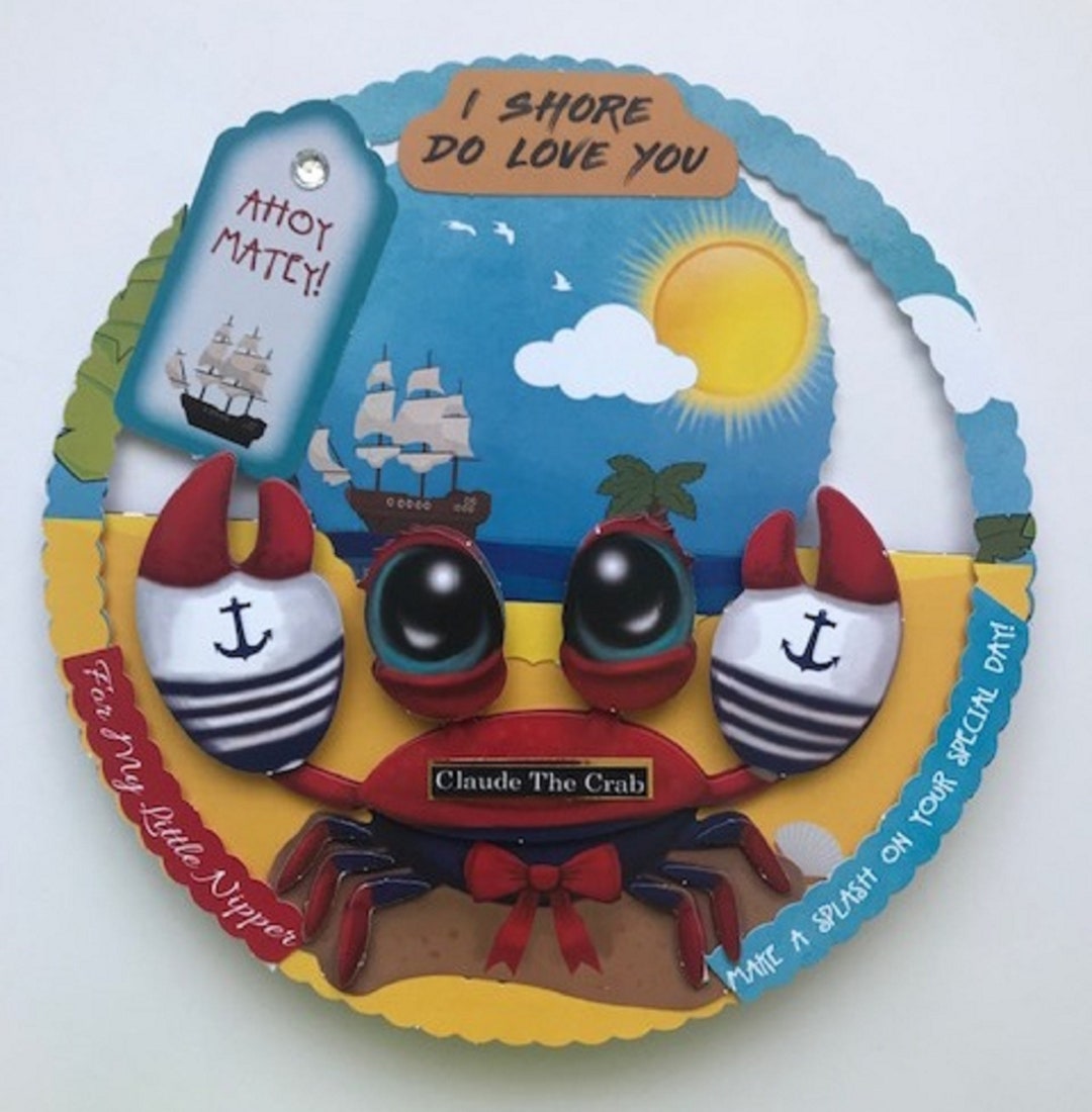 Claude the Crab --make a Splash on Your Special Day - Etsy